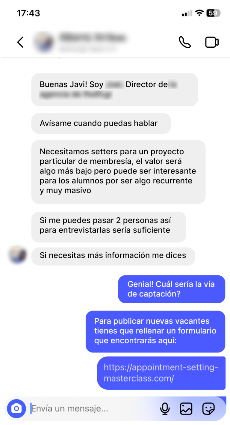 Prueba landing B - Appointment Setting Masterclass